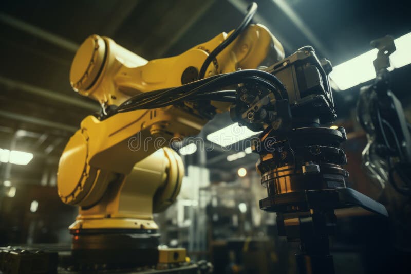 Precise Robotic Manipulator Machine Welding Hand at Factory S Assembly ...