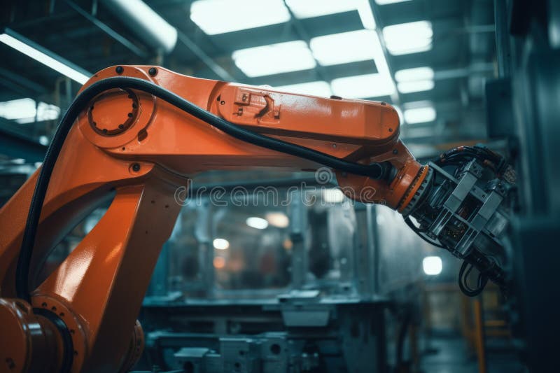 Precise Robotic Manipulator Machine Welding Hand at Factory S Assembly ...