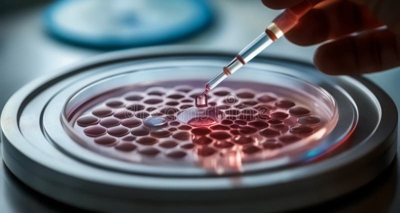 Precise Scientific Procedure in Progress Stock Illustration ...