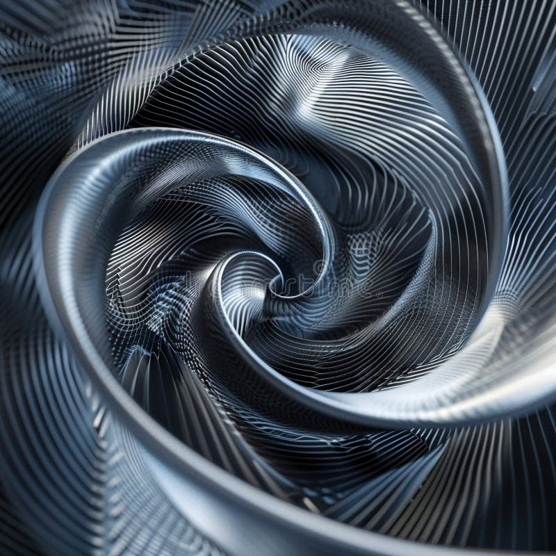 Precise, Swirling Patterns with Clear Textures Define this Captivating ...
