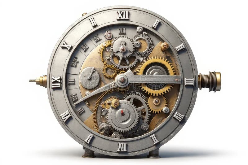 Precise Timekeeping Mechanism Clock Stock Illustration - Illustration ...