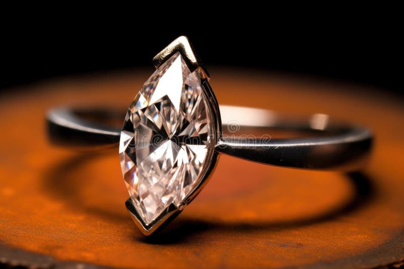 Precise Tweezers Holding a Diamond Above a Ring Setting Stock ...