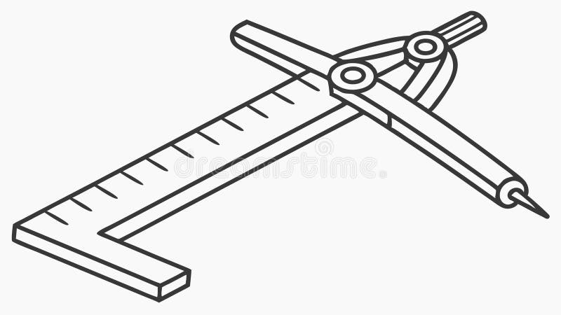 T-Square Ruler Drafting Tool Architecture Vector, Vector Design ...