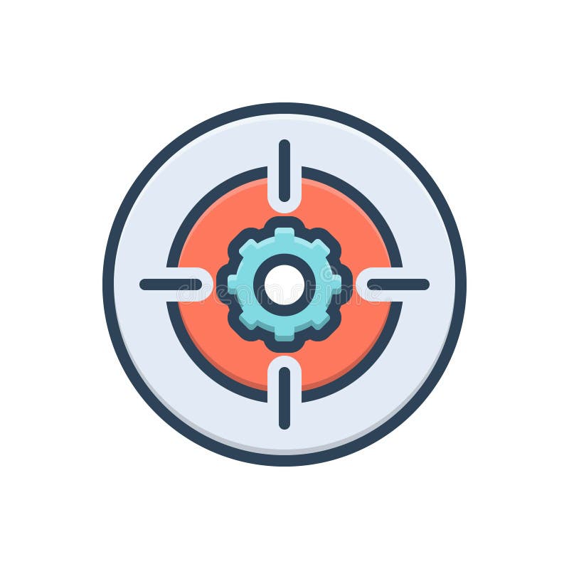 Color Illustration Icon for Precisely, about and Exactly Stock Vector ...