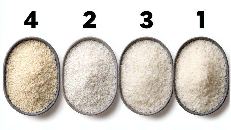 Precisely Measured Rice Portions in Spoons, a Visual Representation of ...