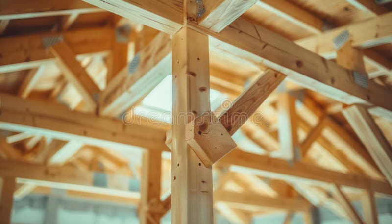 Precisely Positioned Timber Beams Create a Strong Architectural ...