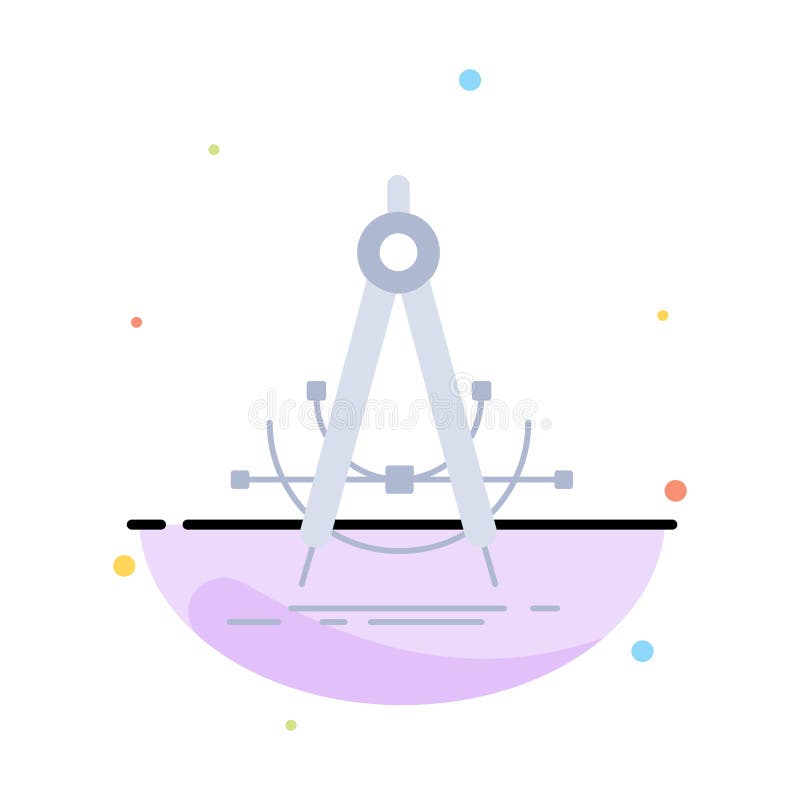 Precision, Accure, Geometry, Compass, Measurement Flat Color Icon ...