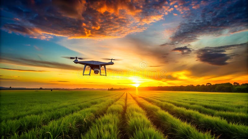 Precision Agriculture: Drones Mapping a Field in Vibrant Hues ...