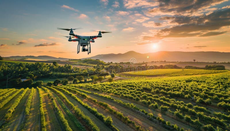 Precision Agriculture in Scenic Countryside with AI Technology AIG60 ...