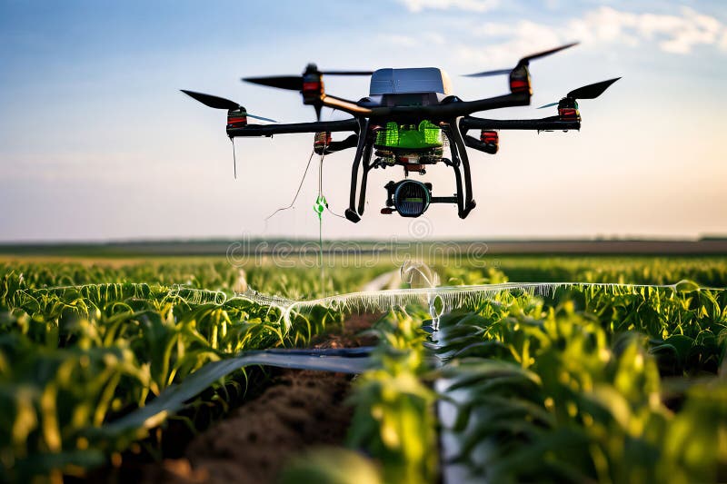 Precision Agriculture System Illustration of Sensors and Drones Stock ... Precision Agriculture System Illustration of Sensors and Drones Stock ...