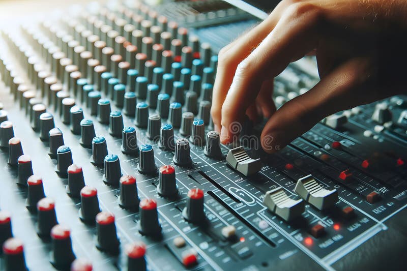 Precision and Artistry: Mastering the Audio Mixing Console Stock ...