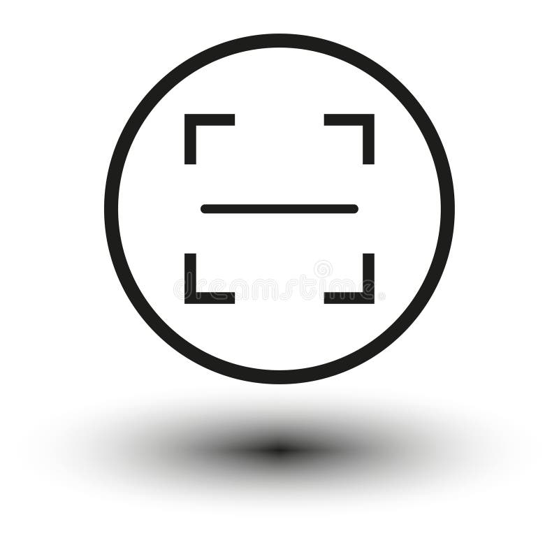 Precision Autofocus Camera Focus Vector Icon. Vector Illustration. EPS ...