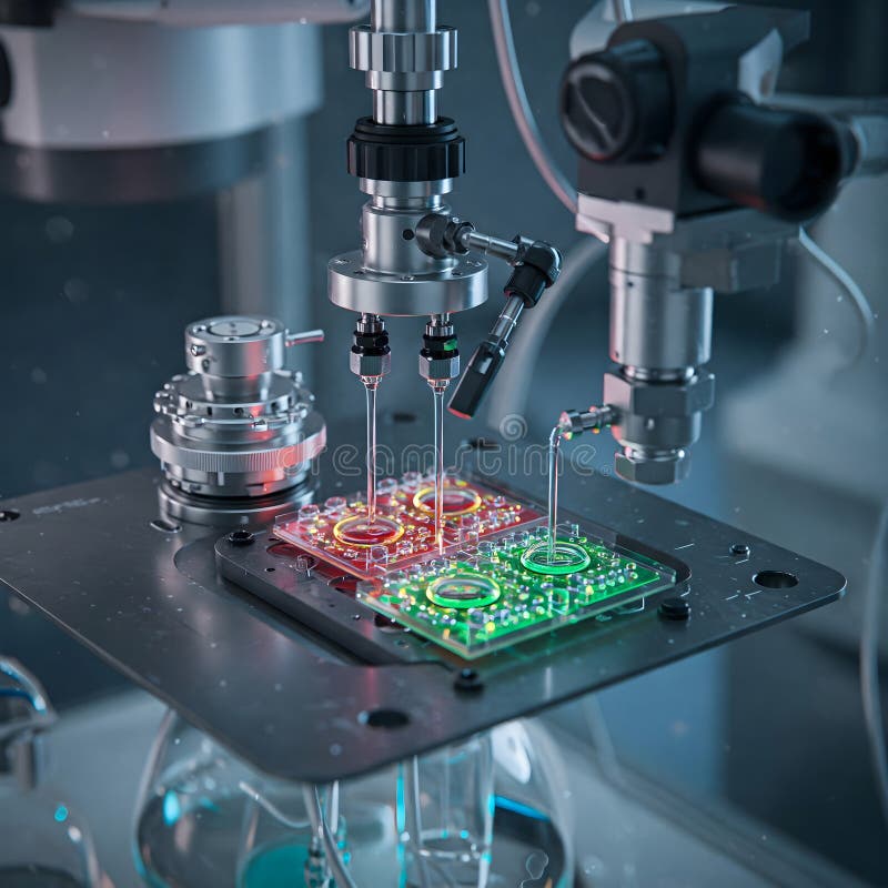 Precision Automated System Dispensing Liquids into Well Plates with ...