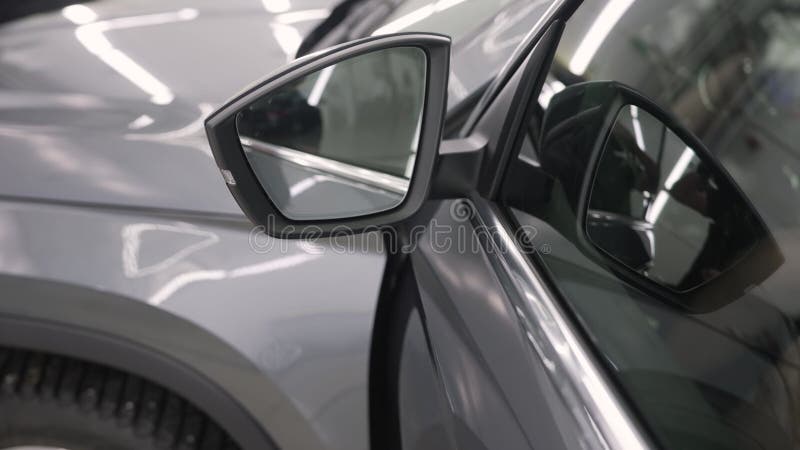 Car Side Mirror Adjusting, Folding and Unfolding. Stock Footage - Video ...