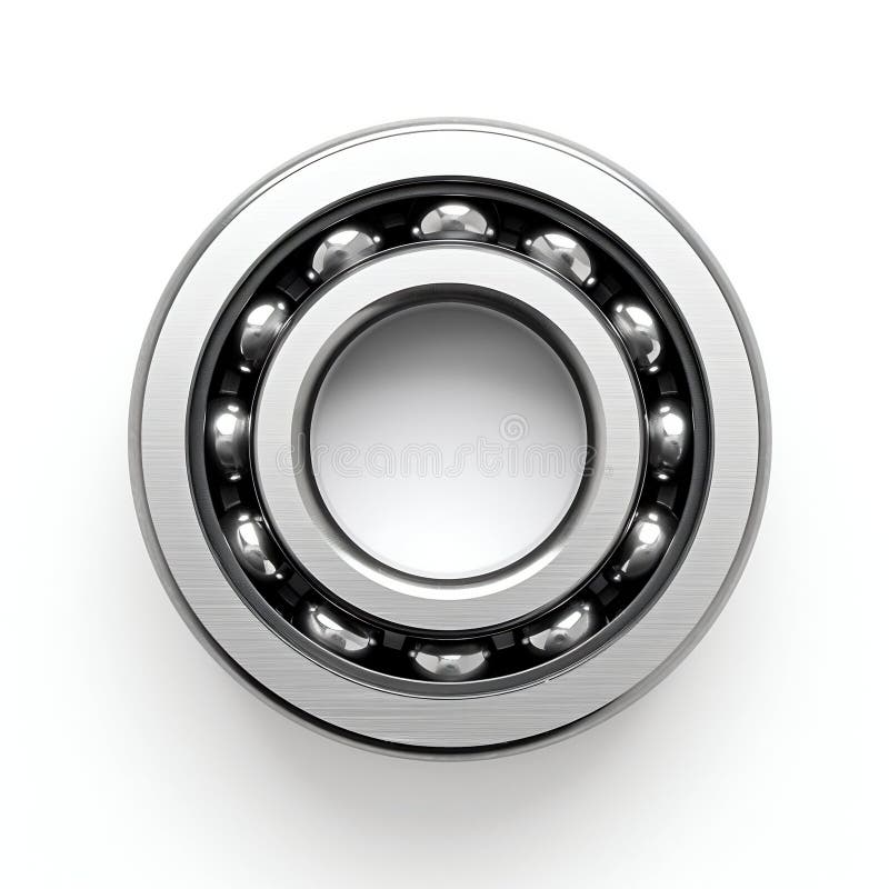 Precision Ball Bearing Isolated on White Background. Generative Ai ...