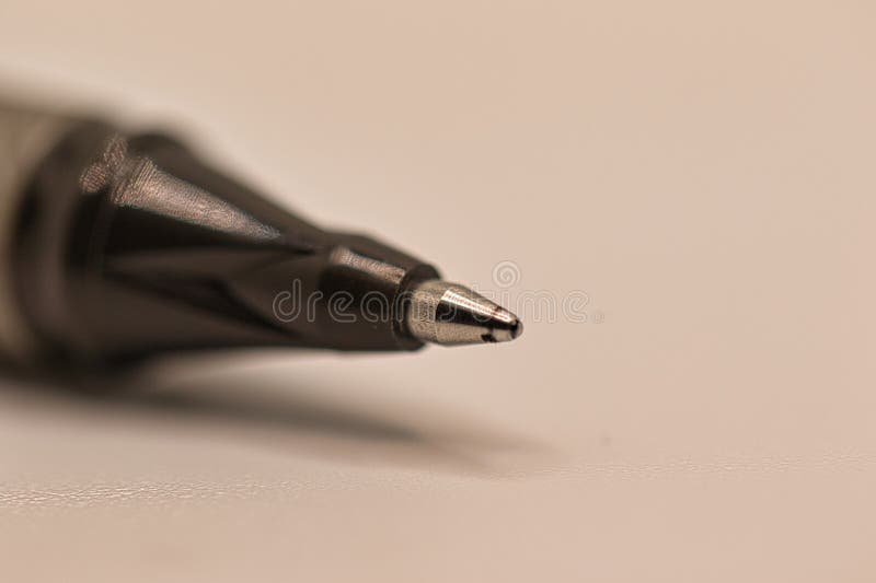 Precision Ballpoint Pen Tip Stock Photo - Image of shadow, blur: 316254460