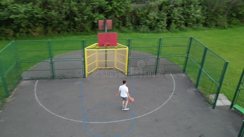 Precision Basketball Training in Urban Setting Stock Footage - Video of ...