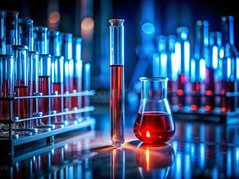 Precision Blood Sample Analysis in a LowLight Medical Lab Advanced ...