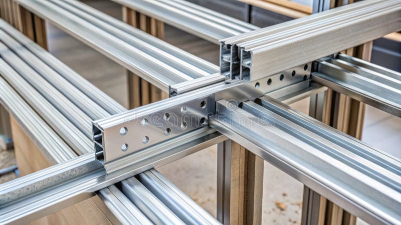 Precision Ceiling Support Structure Assembly CProfiles and Connectors ...