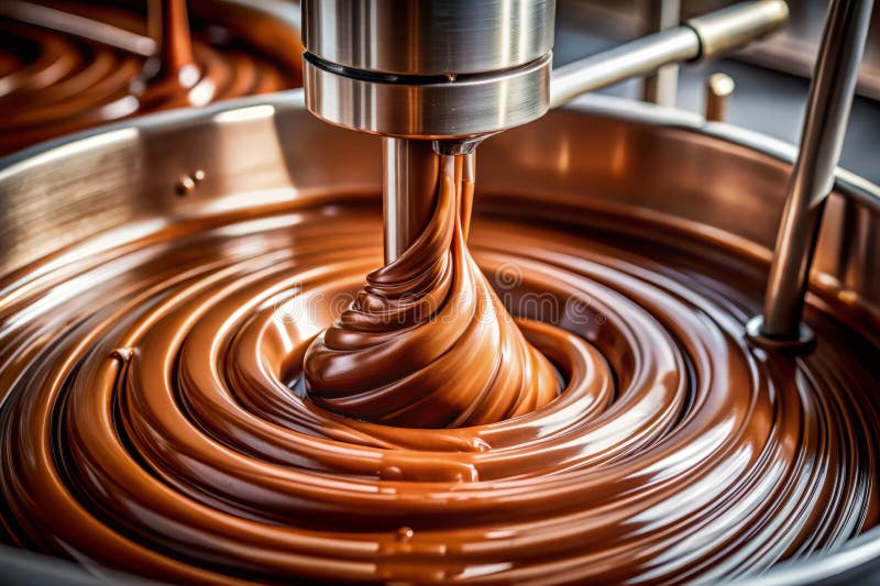 Precision Chocolate Tempering a CloseUp Look at Liquid Chocolate ...