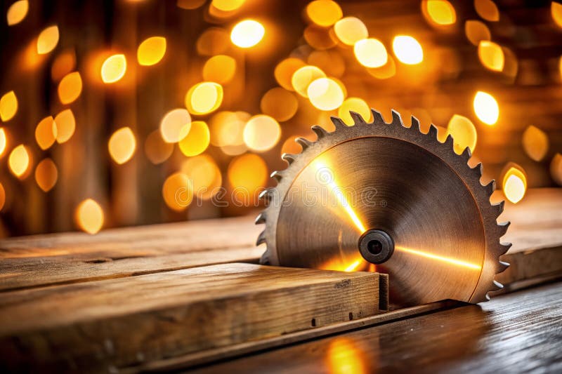 Precision Circular Saw Blade a CloseUp View of a Sharpened Cutting Tool ...