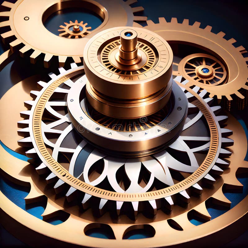 Precision Clockwork, AI-generatet Stock Illustration - Illustration of ...