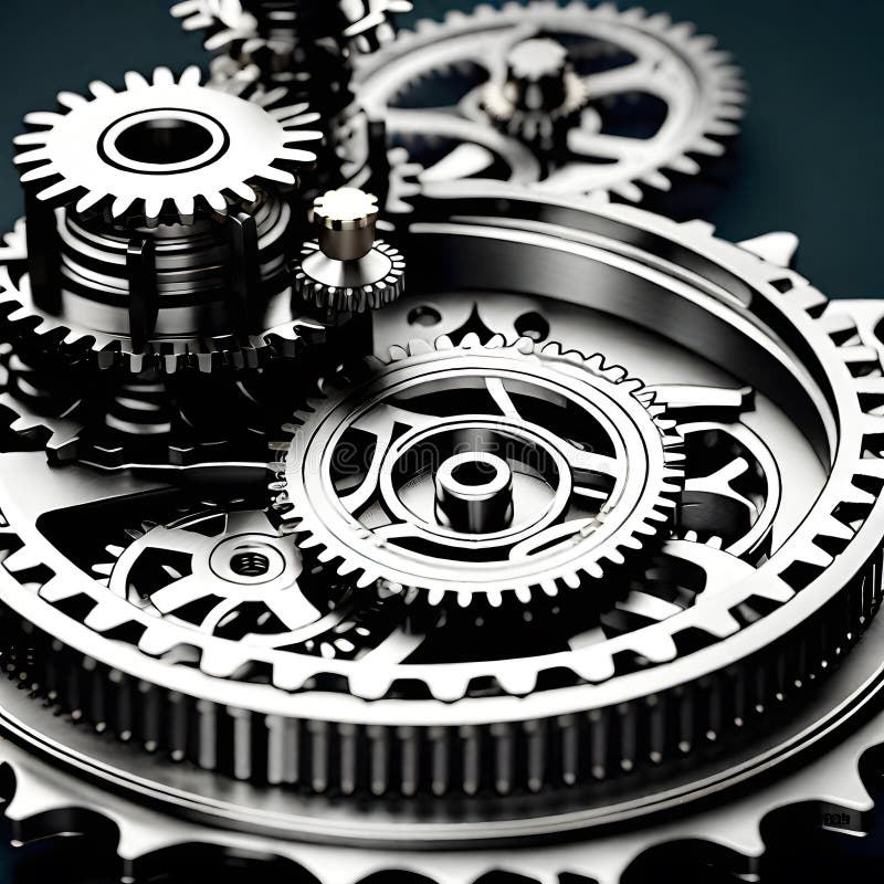 Precision Clockwork, AI-generatet Stock Illustration - Illustration of ...