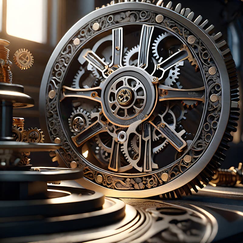 Precision Clockwork, AI-generatet Stock Illustration - Illustration of ...
