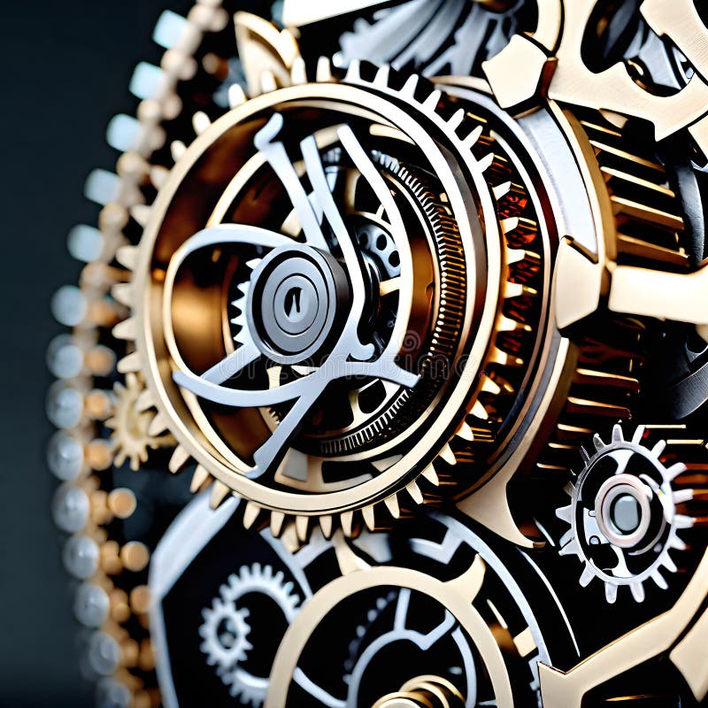Precision Clockwork, AI-generatet Stock Illustration - Illustration of ...
