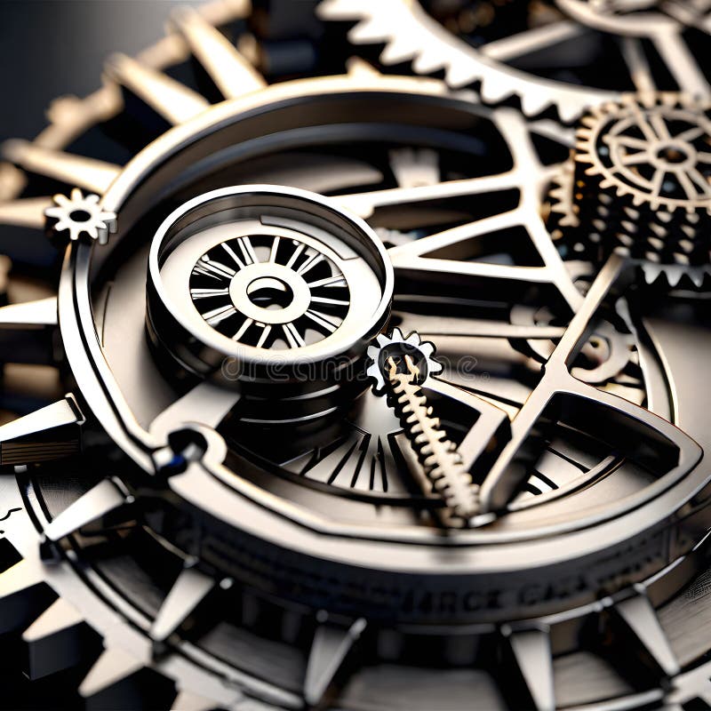 Precision Clockwork, AI-generatet Stock Illustration - Illustration of ...