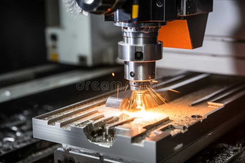 Precision Cnc Milling Machine Carving Complex Geometry on Metal with ...