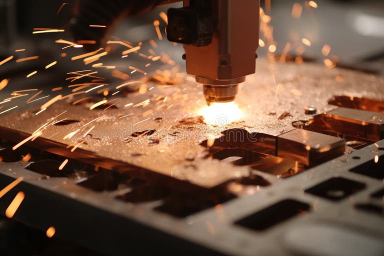 Precision Cnc Milling Machine Cutting Complex Geometric Shape in Metal ...