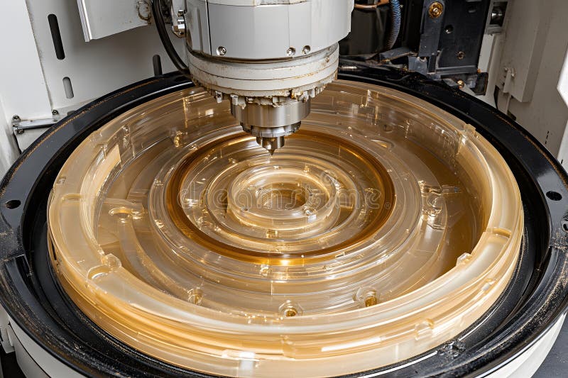 Precision CNC Milling Machine Processing Royalty Free Image Stock ...