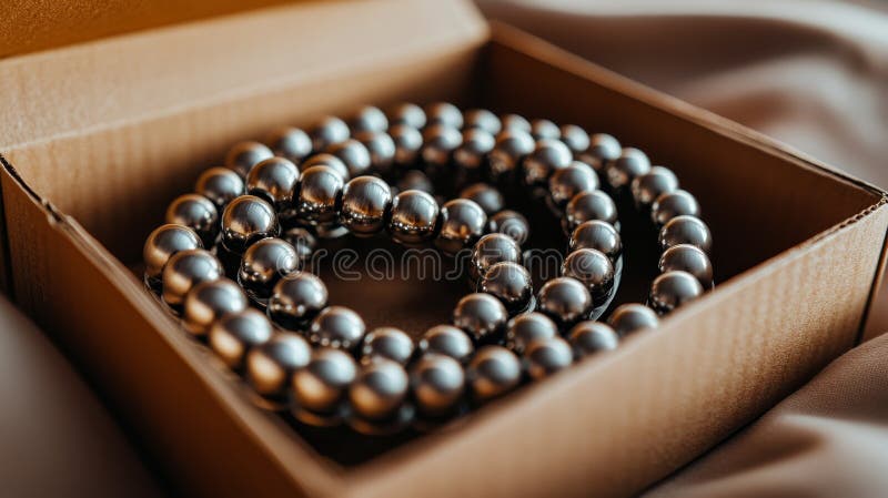 Precision Components Array of Gleaming Ball Bearings Resting in an Open ...