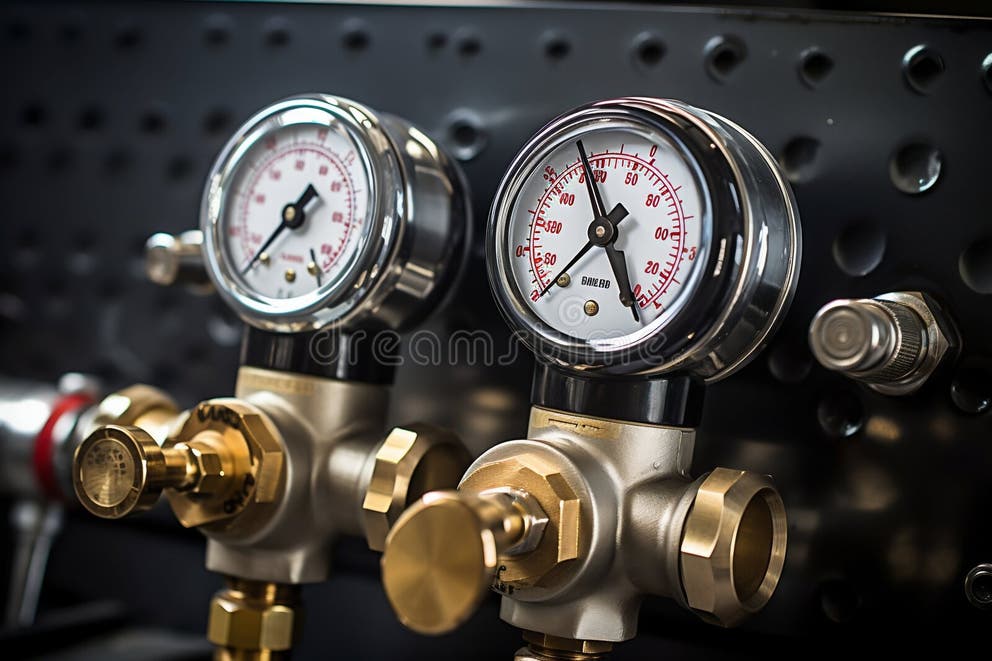 Precision Control: Air Compressor Regulator with Adjustable Features. Generative Ai Stock ...
