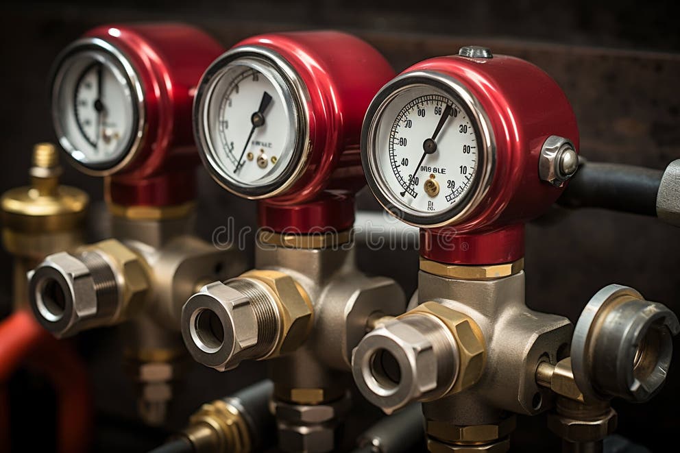 Precision Control: Air Compressor Regulator with Adjustable Features. Generative Ai Stock ...