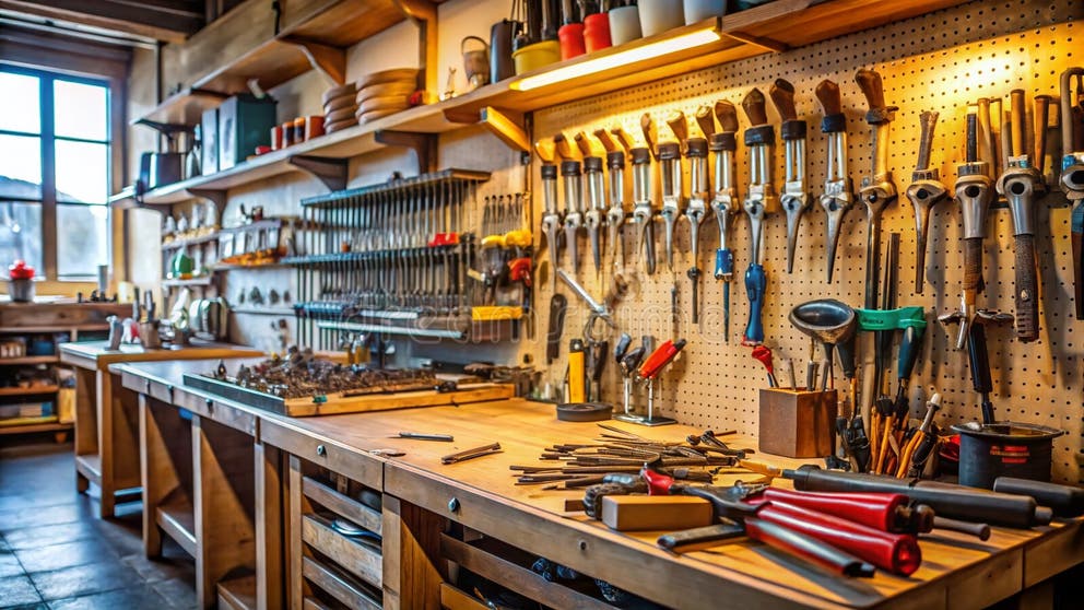 Precision and Craftsmanship on Display a WellOrganized Workshop ...