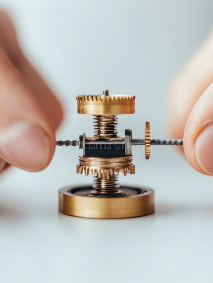 Precision Craftsmanship in Watchmaking. a Close Up of a Watchmakers ...