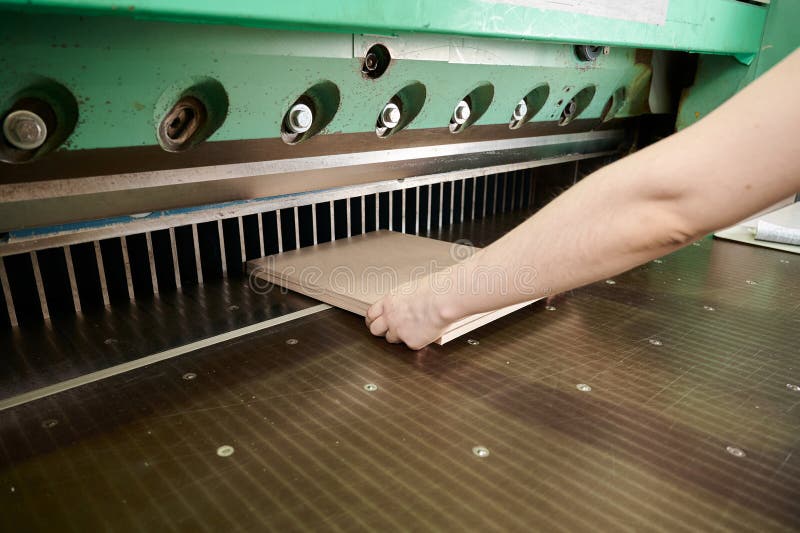 Precision Cutting of a Cardboard Sheet Stack Using Guillotine Shears in ...