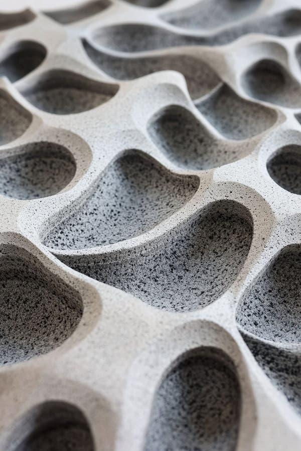 Precision of 3D Printed Concrete Elements Showing Microscopic Layer ...