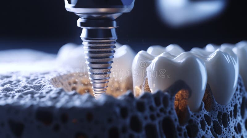 Precision Dental Implant Technology in Action during a Restorative ...