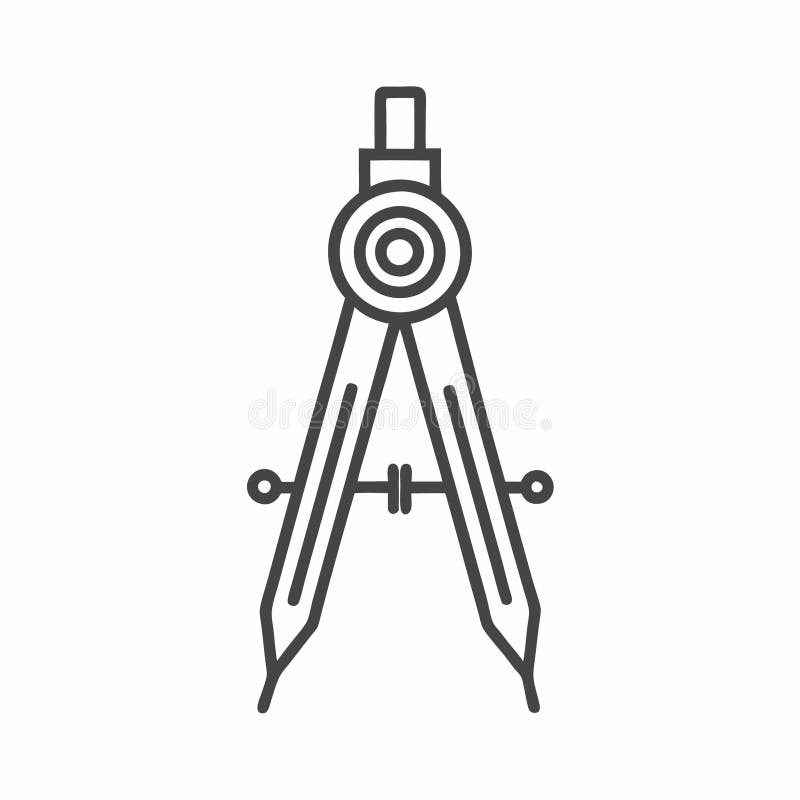 Precision in Design Showcased through a Flat Line Vector Illustration ...