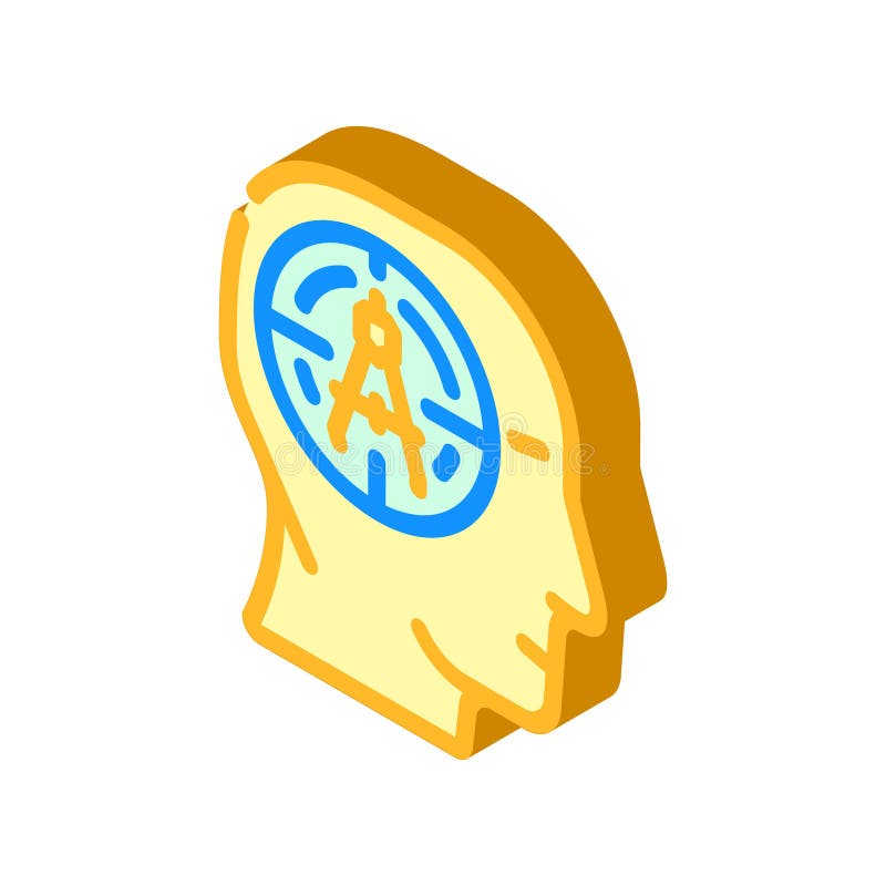 Precision Drafting Architectural Drafter Isometric Icon Vector ...