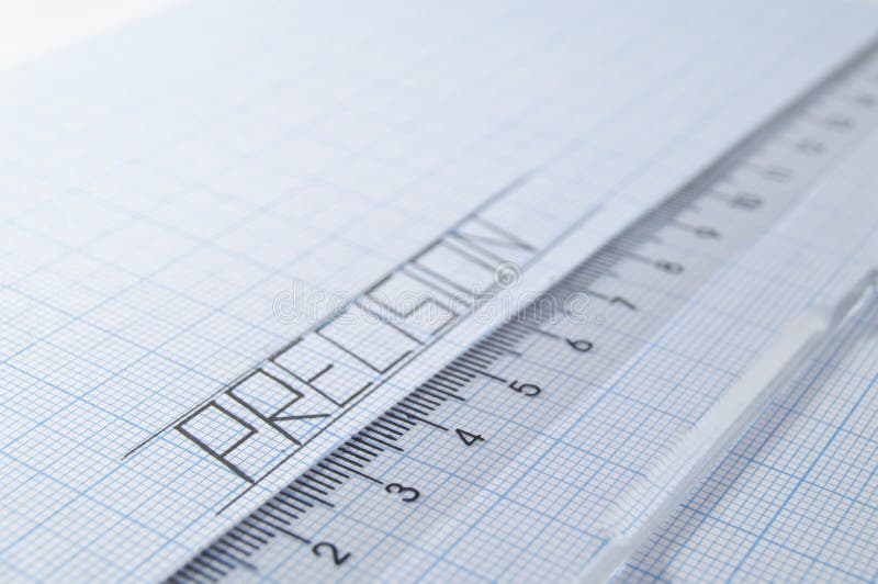 Precision Draftsmanship on Paper Stock Image - Image of development ...