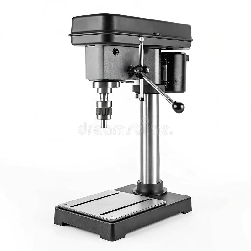 Precision Drill Press with Speed Control Stock Illustration ...
