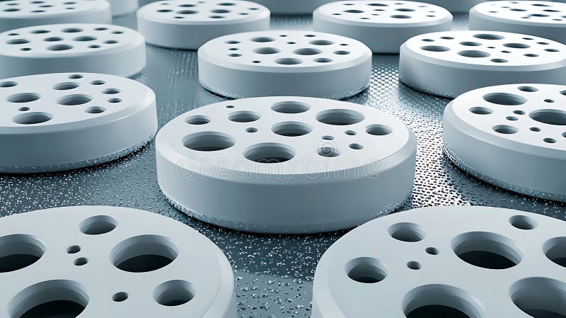 Precision Drilled Ceramic Plates for Aerospace Applications Stock ...