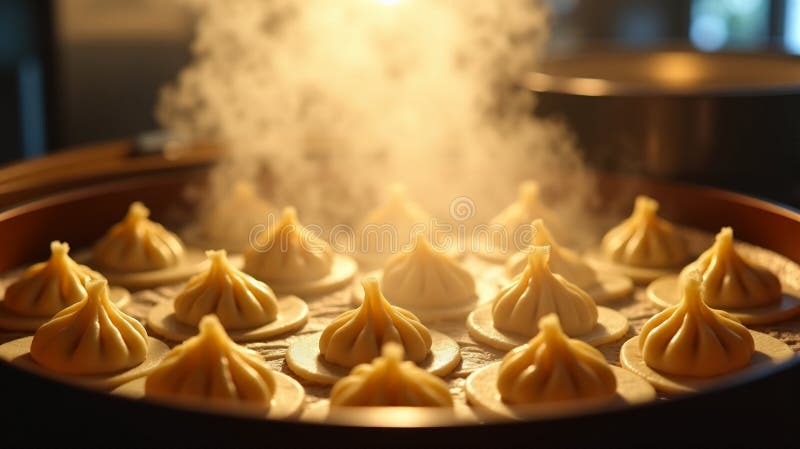 Precision Dumpling Machine Forms and Steams Perfect Dumplings in a ...
