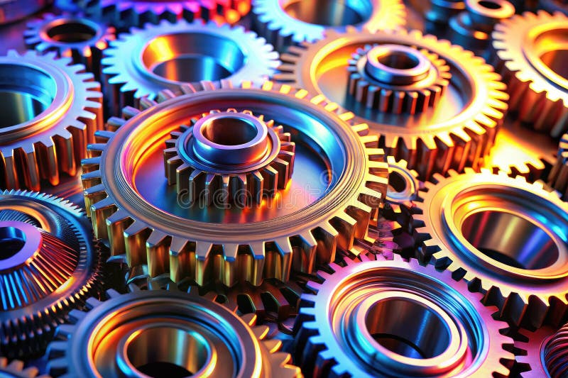 Precision Engineered 3D Gears a Futuristic HighDetail Visualization of ...