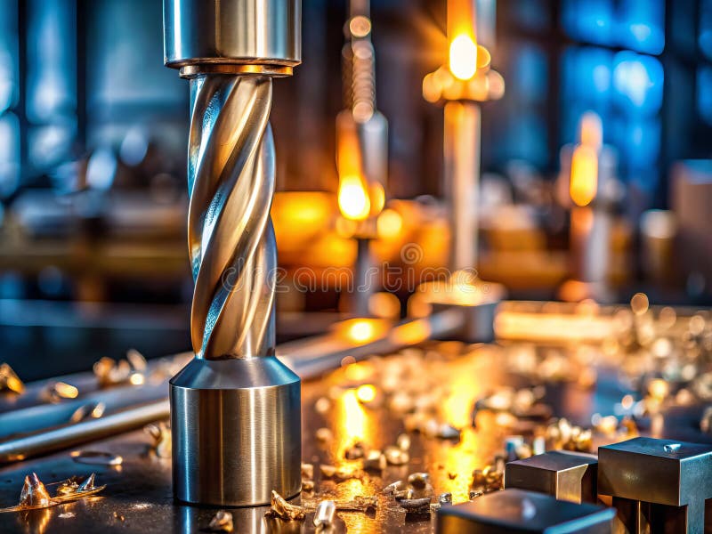 Precision Engineered Drill Bit a CloseUp View of Industrial ...