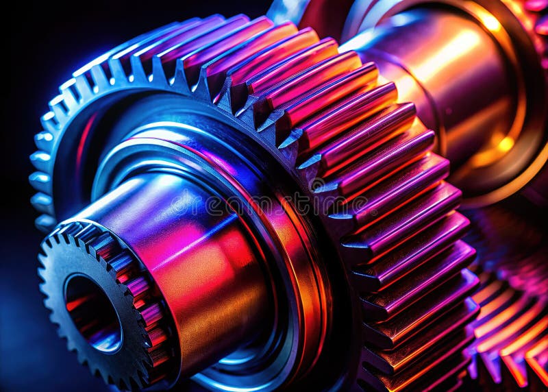 Precision Engineered Industrial Gearbox Reducer Part a Silhouette ...